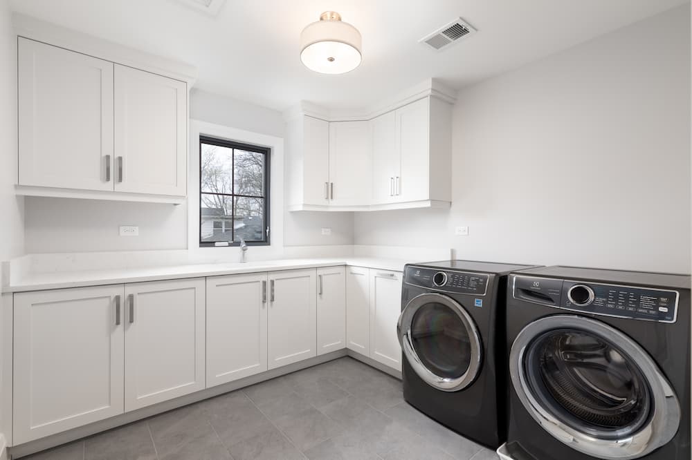 How High Should Laundry Room Cabinets Be? | Closet Plus Inc